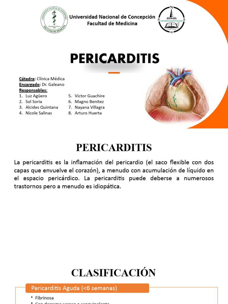 PERICARDITIS | PDF | Electrocardiografia | Corazón