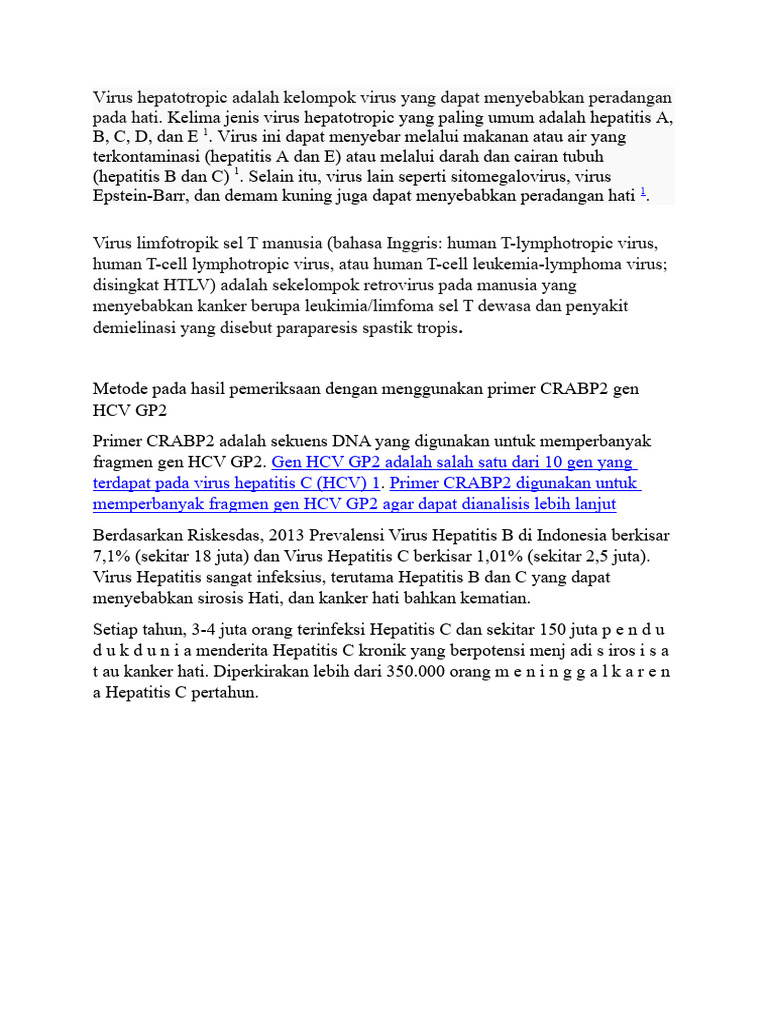 CTTN PPT Hepatitis C | PDF | Kesehatan Holistik