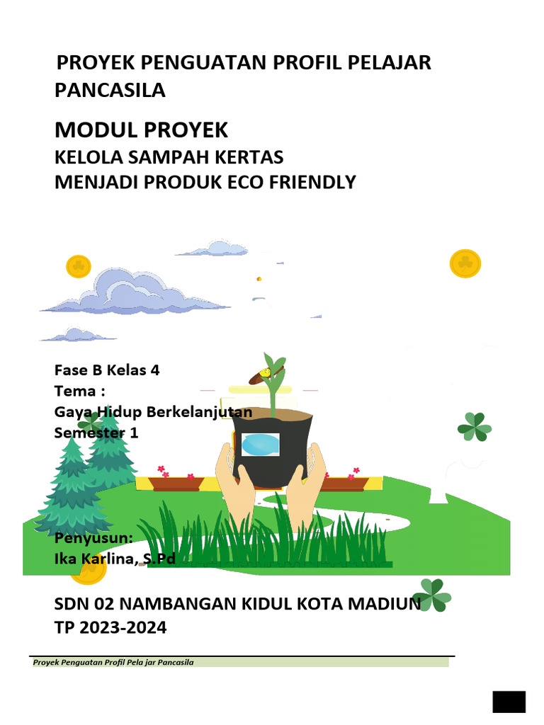 Modul Proyek P5 Kelas 4 SDN Sukorejo 2 | PDF | Karier & Perkembangan