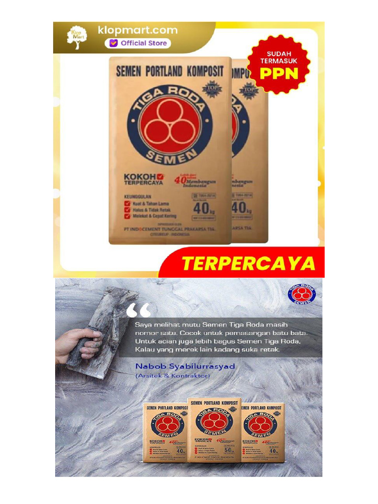 Brosur Semen Raja Wali Dan Tiga Roda | PDF