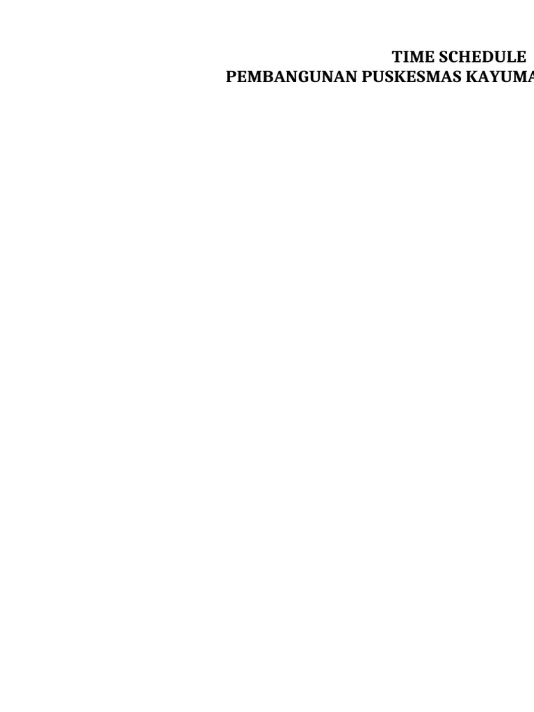 Time Schedule Kayu Manis-Reschedule-5 | PDF