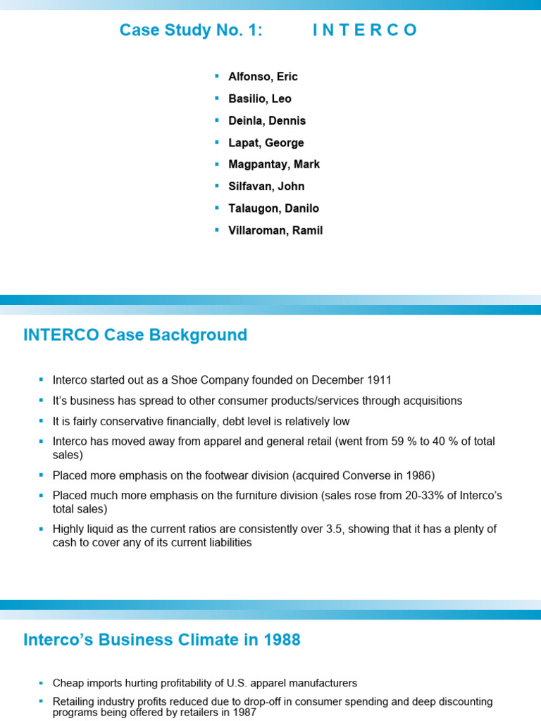 Dokumen - Tips - Interco Case Kqfjkniwf | PDF | Valuation (Finance ...