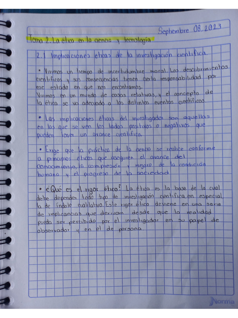 Tema 2 La Ciencia y La Tecnología. | PDF