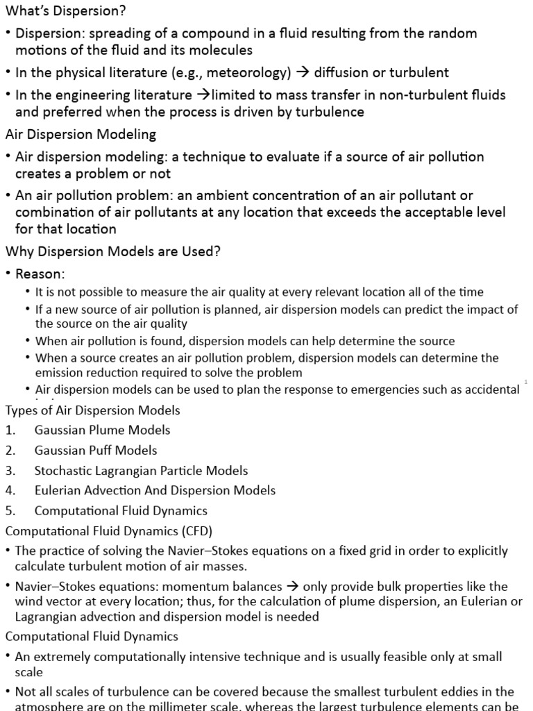 Part 5 3 Air Pollution Modeling And Prediction B Pdf