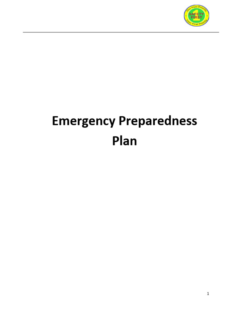 Emergency Preparedness Plan Rev2 | PDF | Emergency Management | Emergency