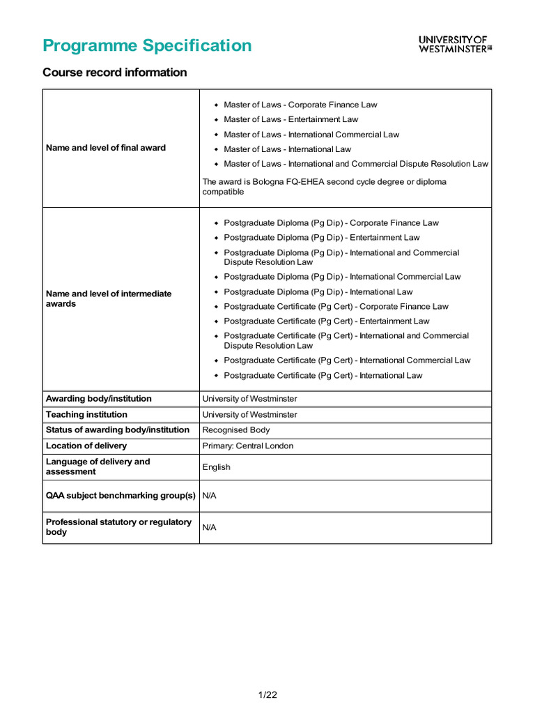 Corporate-Finance-Law-LLM-2023-24 | PDF | Postgraduate Education ...