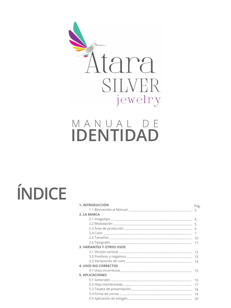 Manual Atara Silver | PDF | Color | Modelo de color Rgb