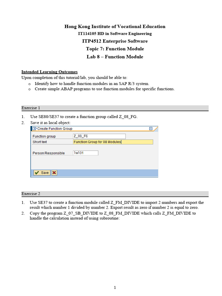 Lab 8 (Function Module) Ans | PDF | Parameter (Computer Programming ... Lab 8 (Function Module) Ans | PDF | Parameter (Computer Programming ...