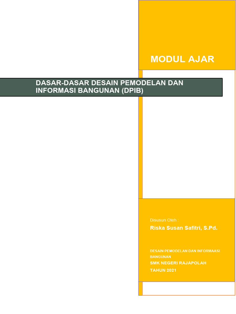 Modul Ajar Elemen Gambar Teknik | PDF