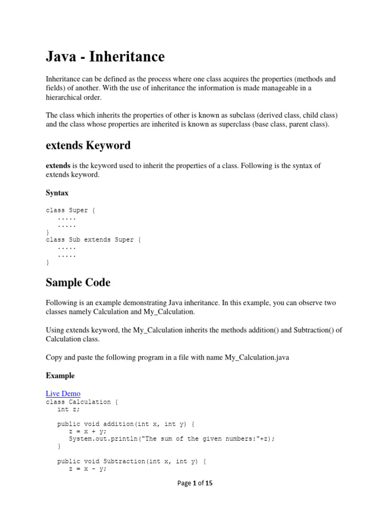 10 Encapsulation Inheritance And Overrriding Pdf Inheritance Object Oriented Programming