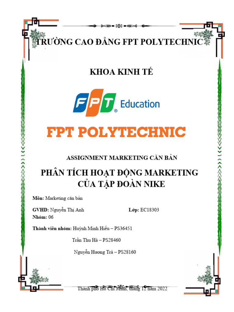 TRƯỜNG CAO ĐẲNG FPT POLYTECHNIC | PDF