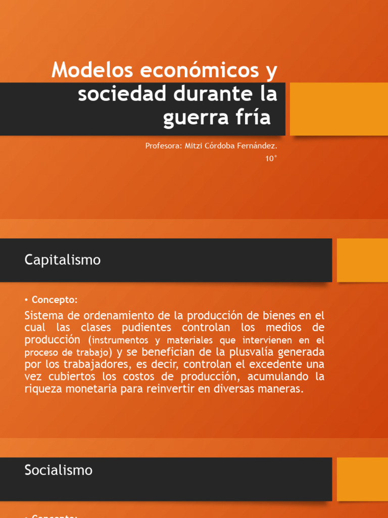 Modelos Económicos y La Crisis de 1980 Durante La Guerra Fría | PDF ...