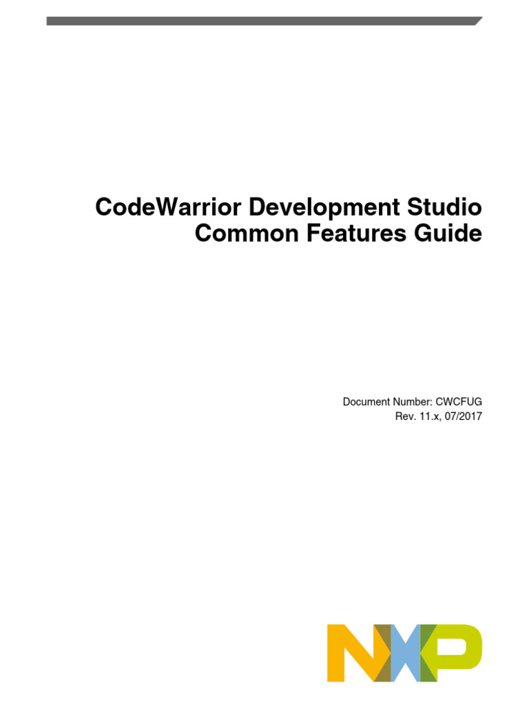 Codewarrior Common Features Guide Pdf Flash Memory Computer Program 