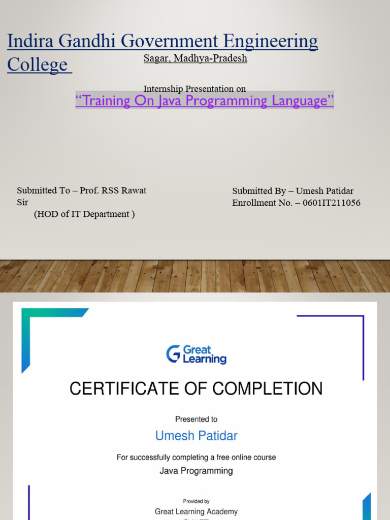 Umesh Patidar Ppt On Java Final Pdf Java Programming Language Boolean Data Type