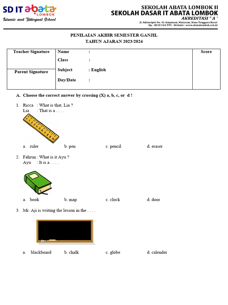 English Pas Grade 3 Lia | PDF | Tools