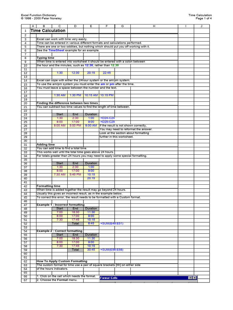 Age Calculation | PDF | Microsoft Excel | Computing