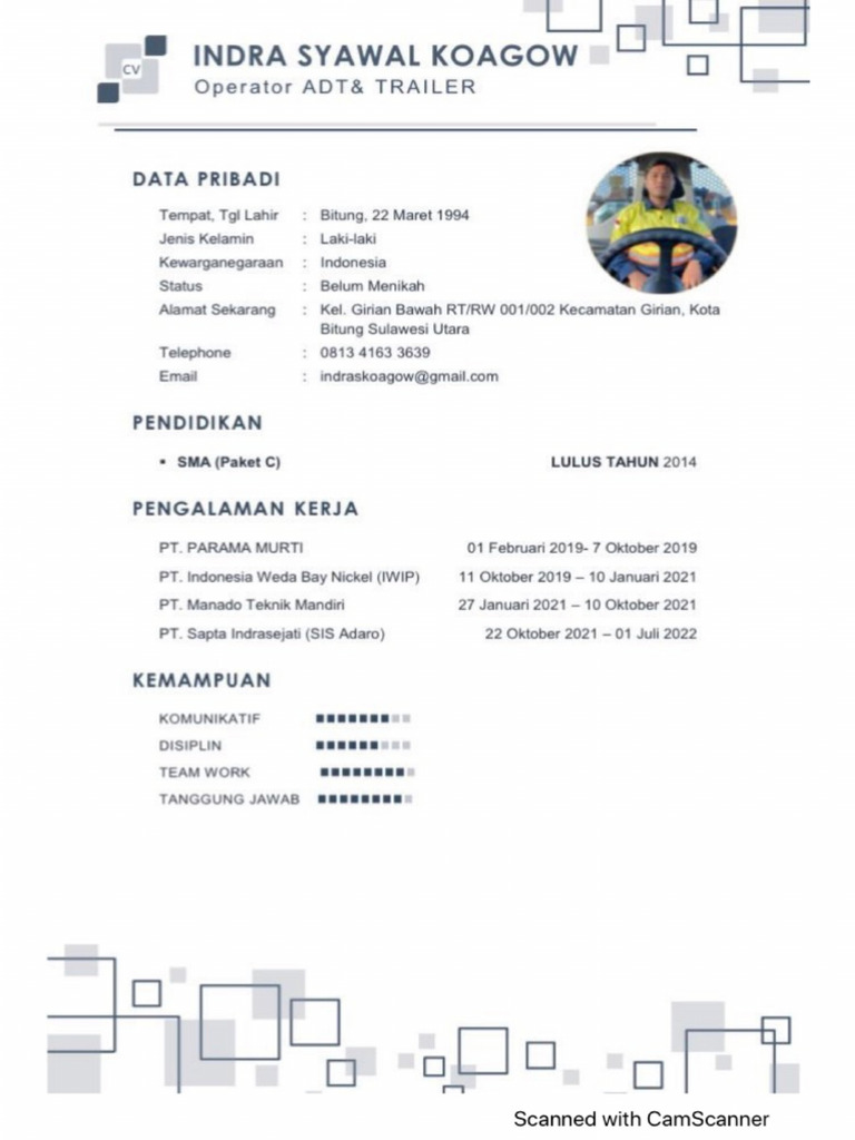 Indra S Koagow Operator DOUBLE TRAILER TRAILER & ADT | PDF