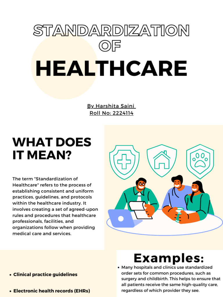 Standardization of Healthcare | PDF | Health Care | Electronic Health ...