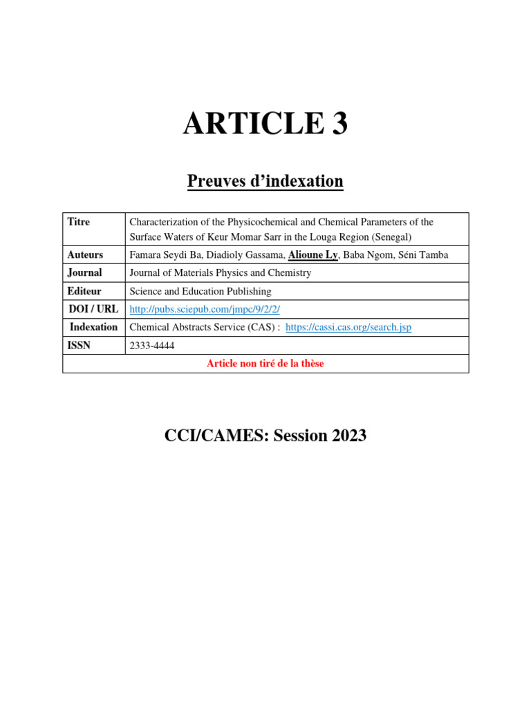 Article 3 | PDF | Ph | Water