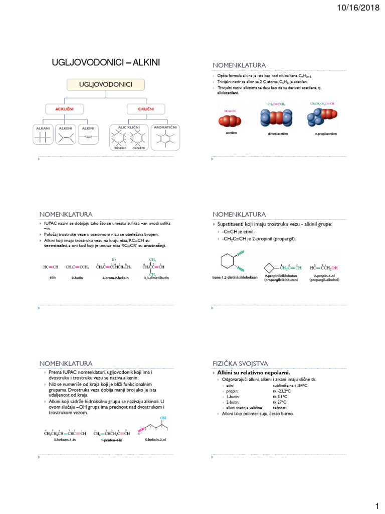 UGLJOVODONICI - Alkini | PDF