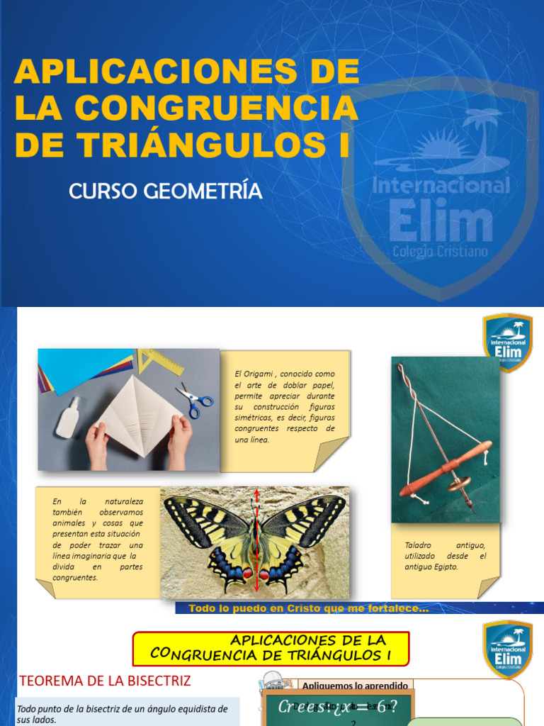 Aplicaciones de La Congruencia | PDF | Triángulo | Geometría euclidiana