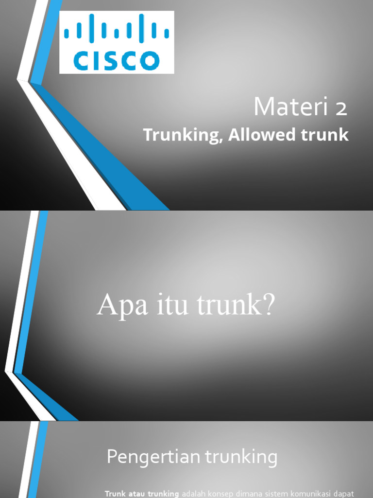 2.1 trunking | PDF