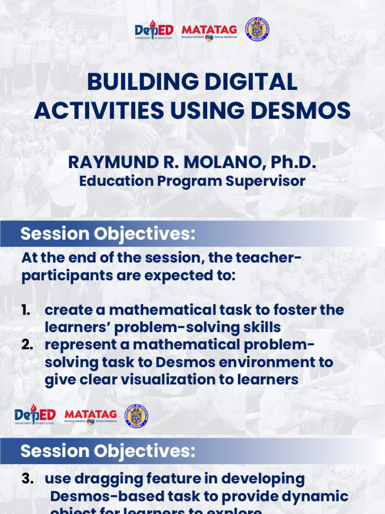 Session 5 - 6 Building Digital Activities Using Desmos | PDF | Function ...