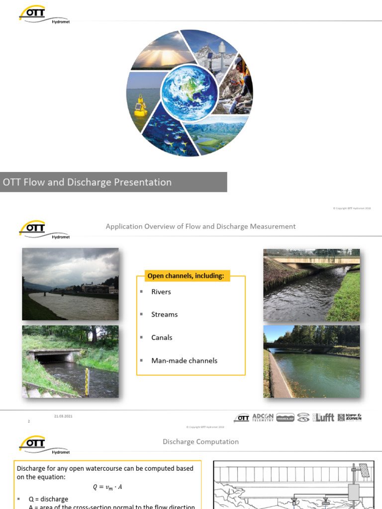 Flow and Discharge 03-21 | PDF | Doppler Effect | Discharge (Hydrology)