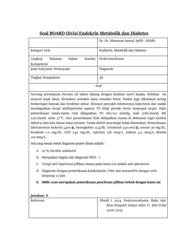Soal Board EMD | PDF