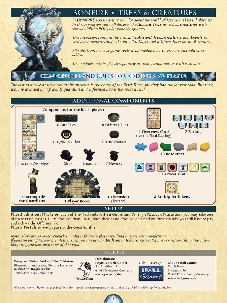 A9 Bonfire Trees Creatures Rulebook | PDF