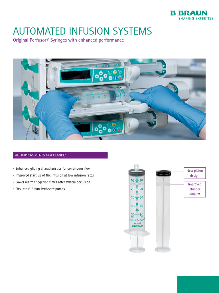 Original Perfusorsyringeleaflet | PDF | Syringe | Intravenous Therapy