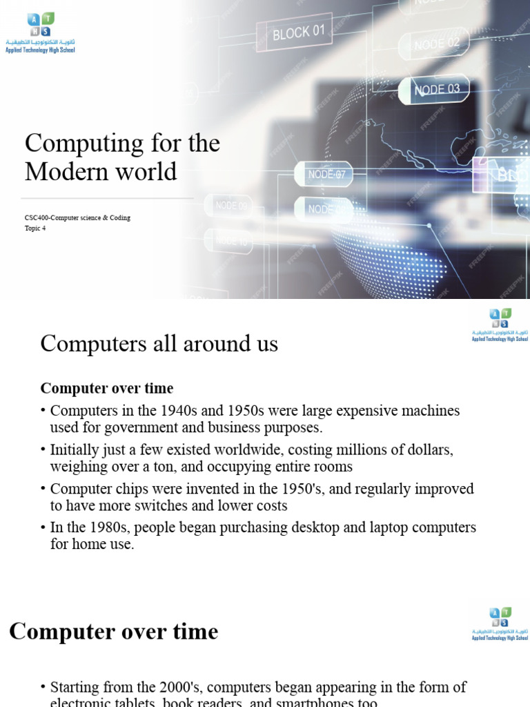 Topic4.1-Computing For The Modern World | PDF | Computer Hardware | Central Processing Unit
