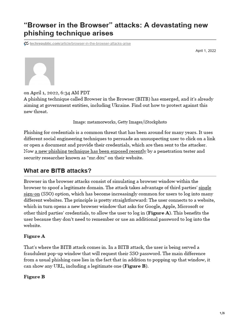 Browser in The Browser Attacks A Devastating New Phishing Technique ...