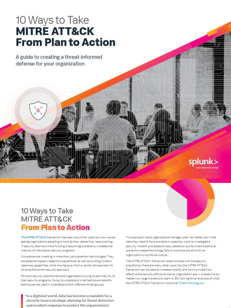 10 Ways To Take The Mitre Att and CK Framework From Plan To Action | Download Free PDF ...