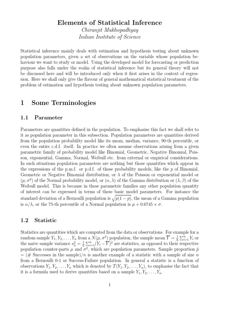 Statistical Inference Frequentist | PDF | Estimator | Mean Squared Error
