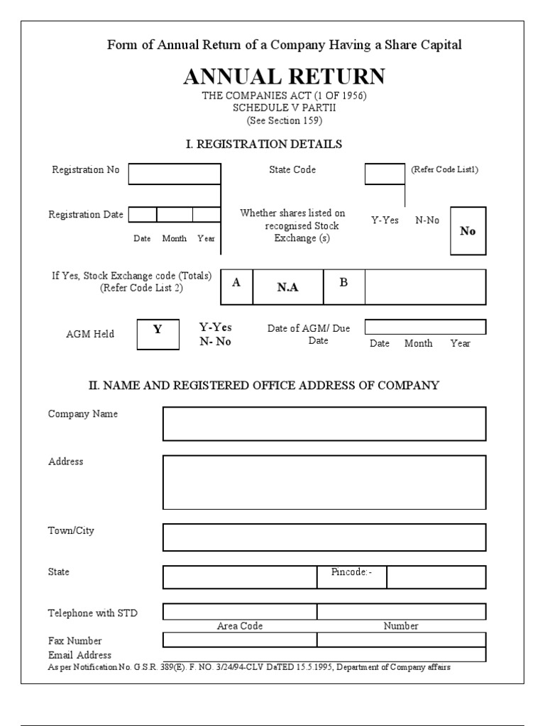 29 Annual Return in Word Format | PDF | Stocks | Financial Economics