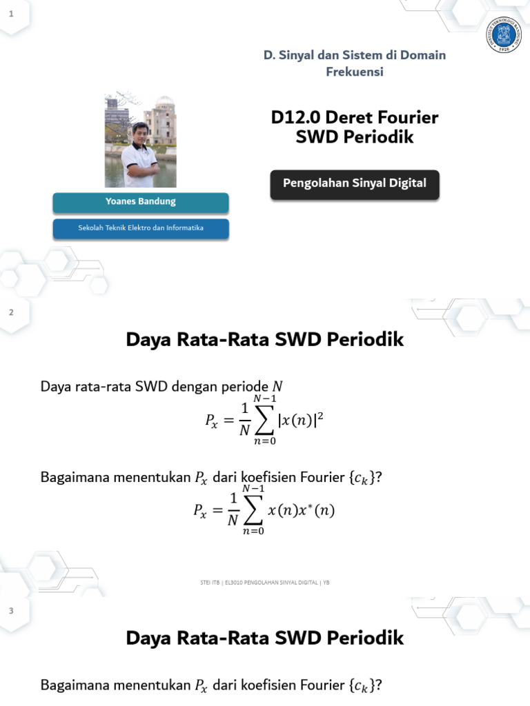 D120 Deret Fourier Untuk SWD Periodik 3 | PDF | Komputer