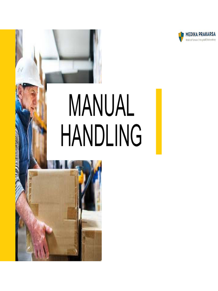 Materi Weekly Meeting HSE 07 November 2023 Manual Handling | PDF