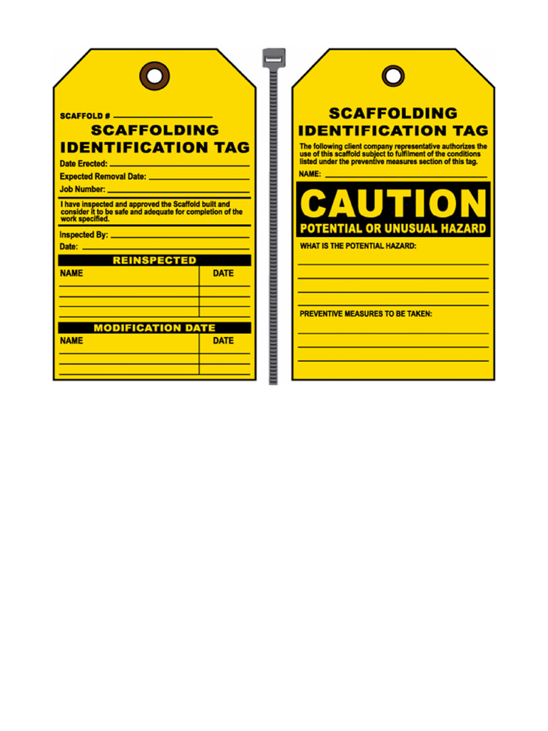 Scaffolding Tagging | PDF