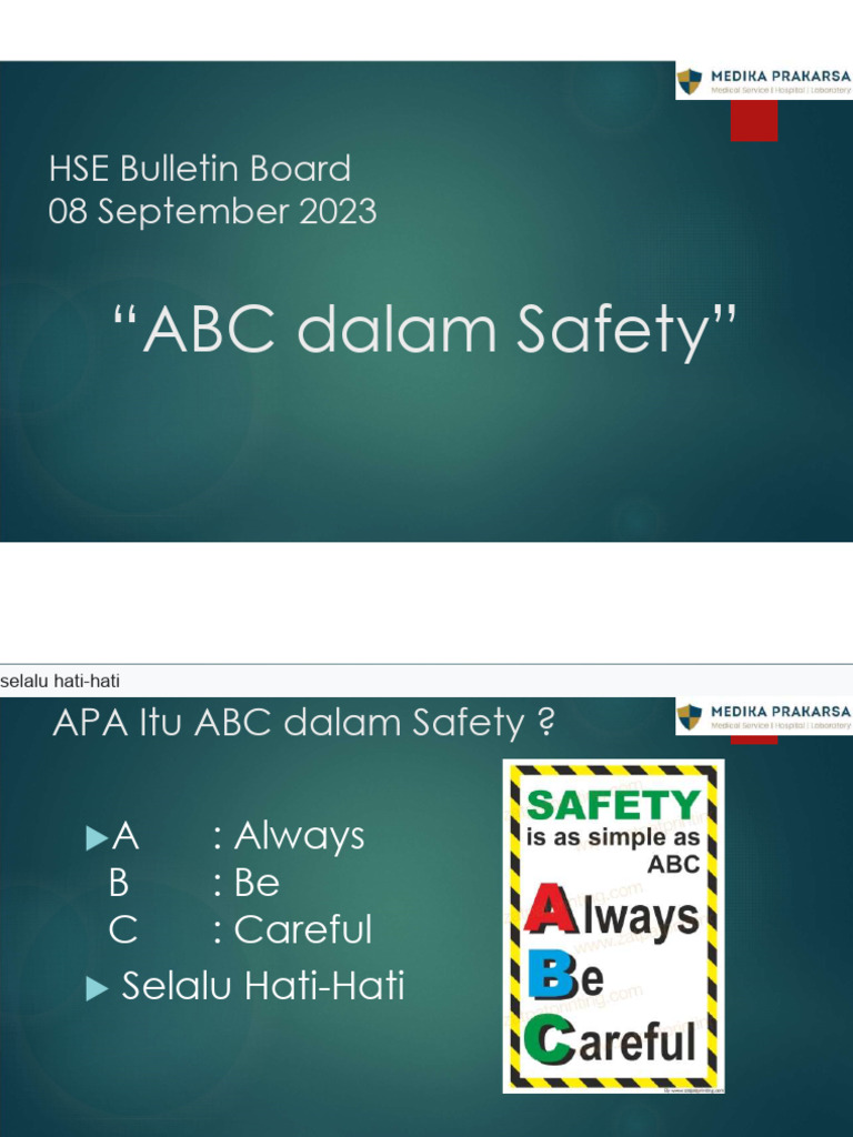 HSE Bulletin Board 08 September 2023 | PDF | Griya & Taman