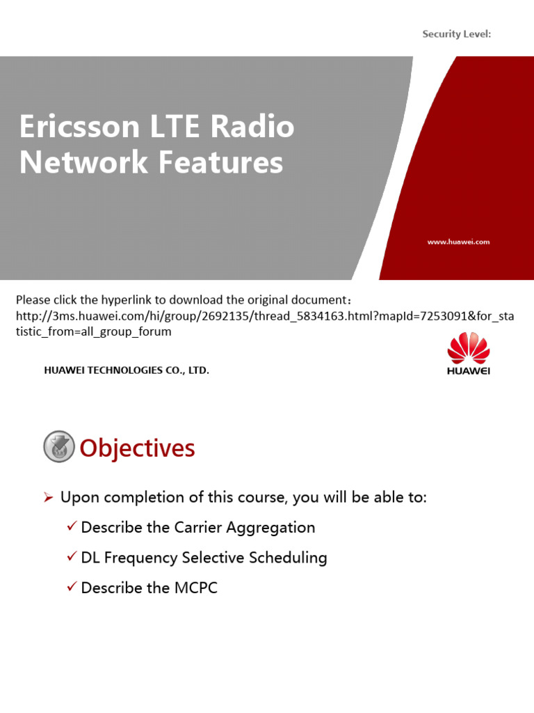 Ericsson LTE FDD Features | PDF | Lte (Telecommunication) | Hertz
