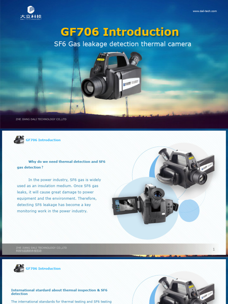 GF706 sf6 Gas Leakege Thermal Camera Introduction - DALI | PDF ...