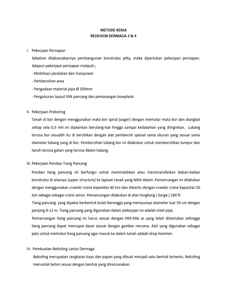 Metode Kerja | PDF | Griya & Taman