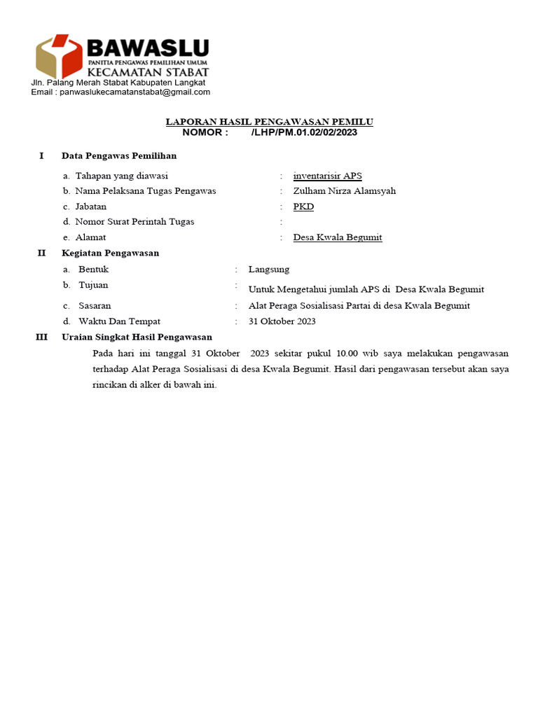 Salin4-FORM LHP UNTUK PKD | PDF | Hukum