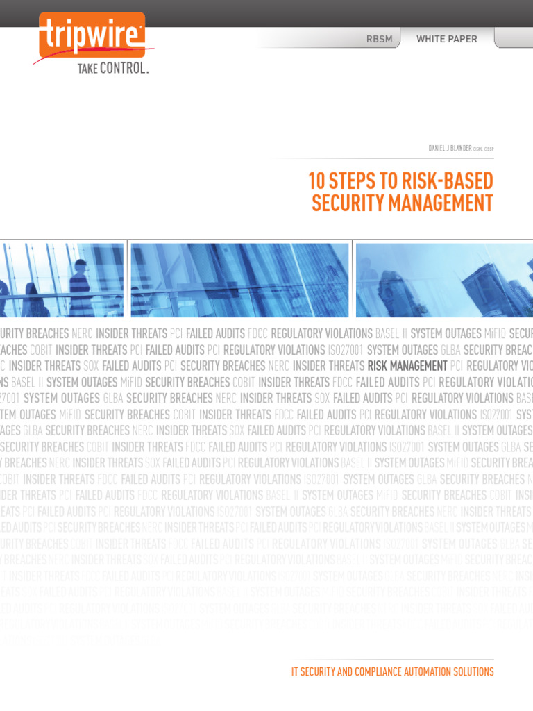 10 Steps To Risk Based Security Management | PDF | Risk | Risk Management