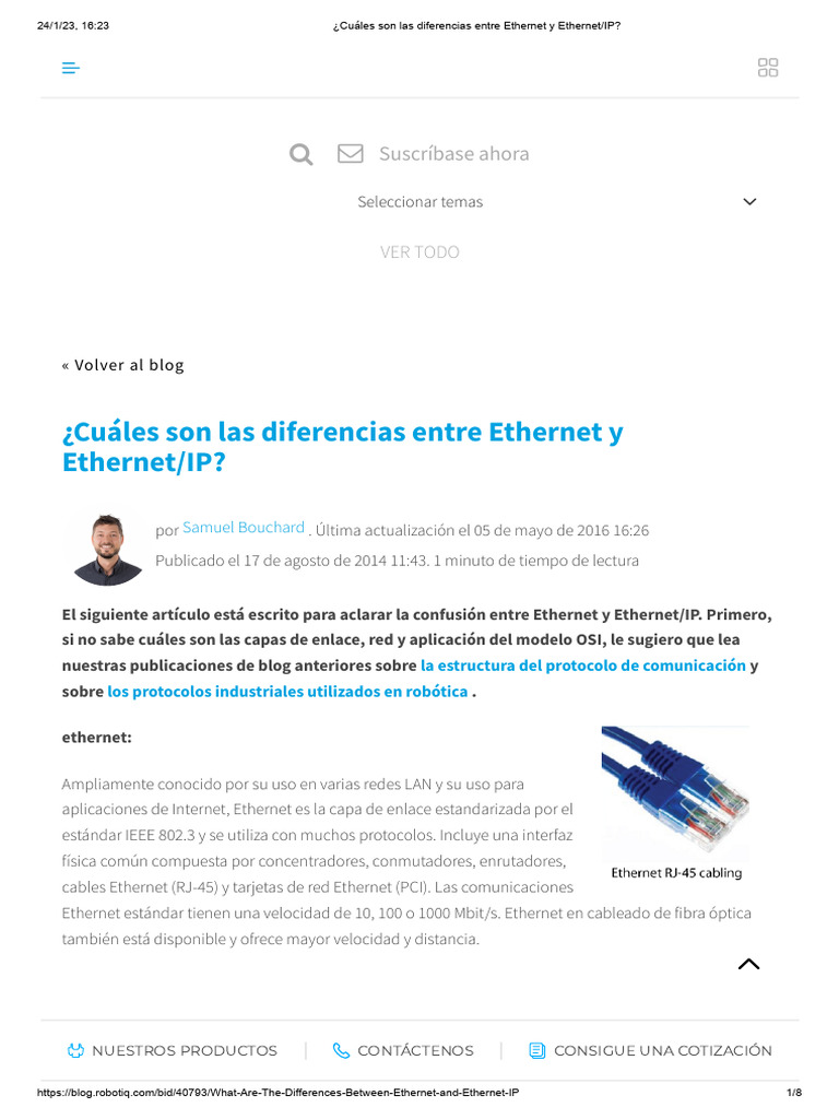 Cuáles Son Las Diferencias Entre Ethernet y Ethernet - IP | PDF | Ethernet | Red de computadoras