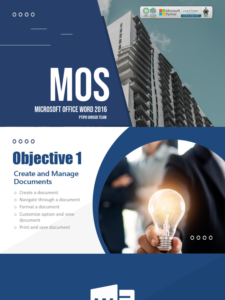 Word 2016 Training MOS 2023 | PDF | Microsoft Word | Page Layout