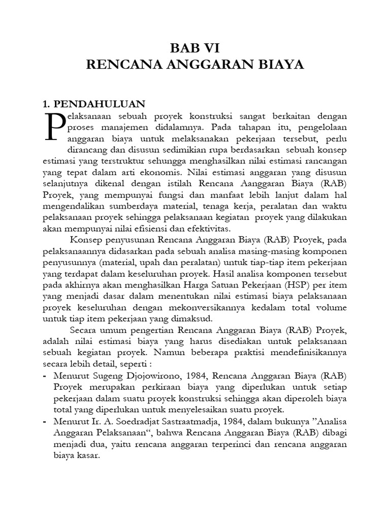 04 RAB Dan Pelelangan | PDF | Teknologi & Rekayasa