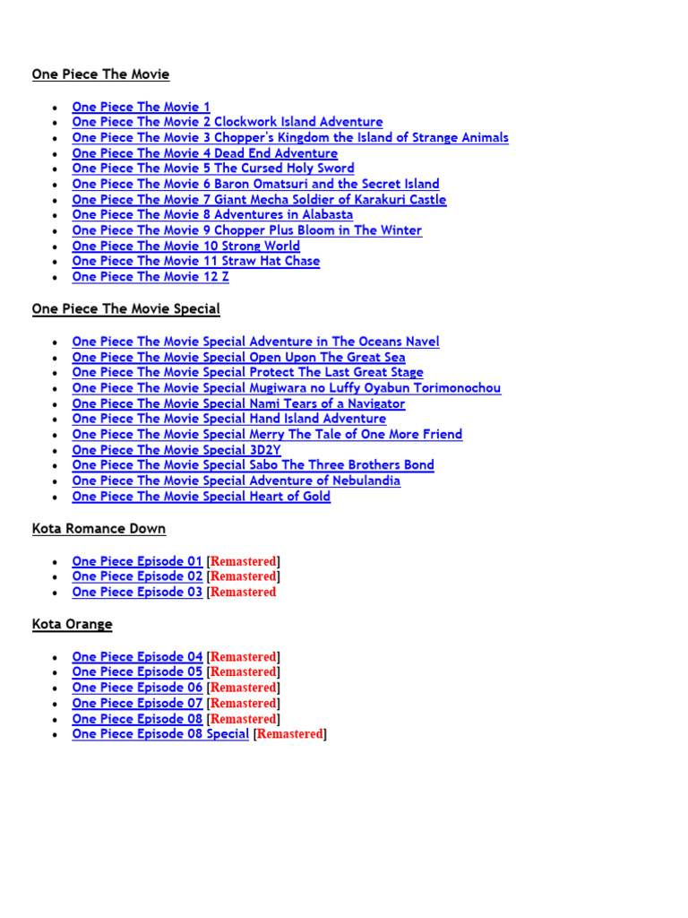 Episode Lengkap Pdf Anime Series