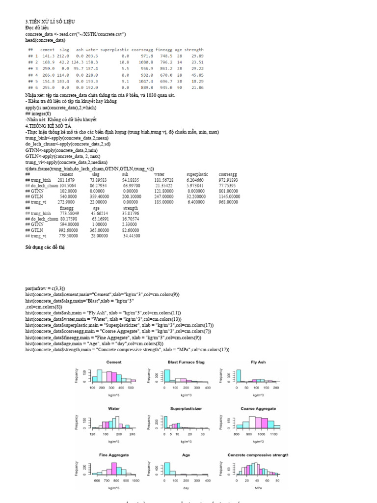 xstk tiền xử lý số liệu và thống kê mô tả | PDF